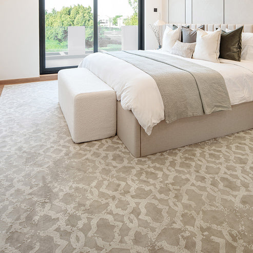 Cooper Sandy - Buy Trellis Pattern Beige Ivory Carpet | Carpet Centre
