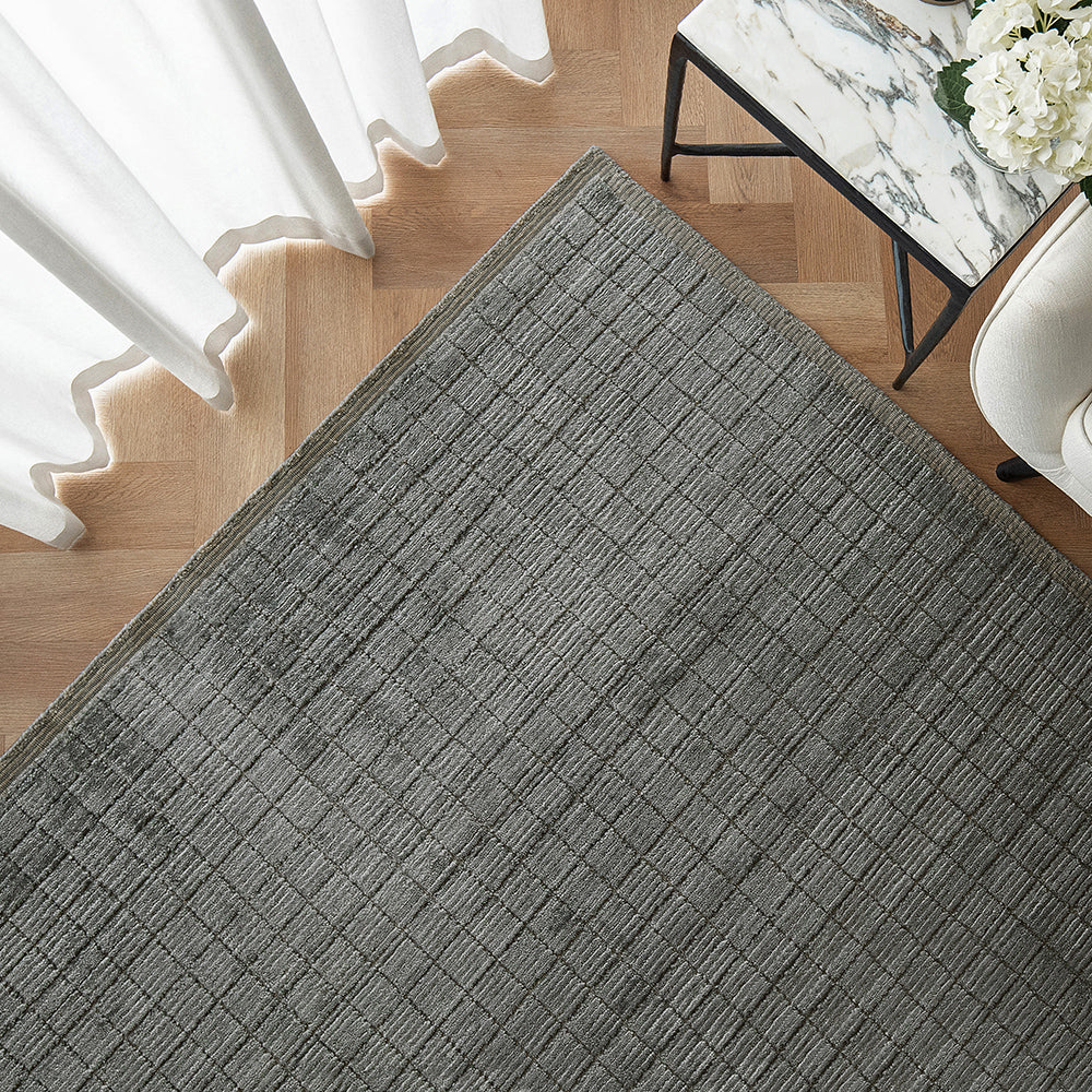 Taylor Ebony - Buy Textured Grid Patterned Carpet | Carpet Centre