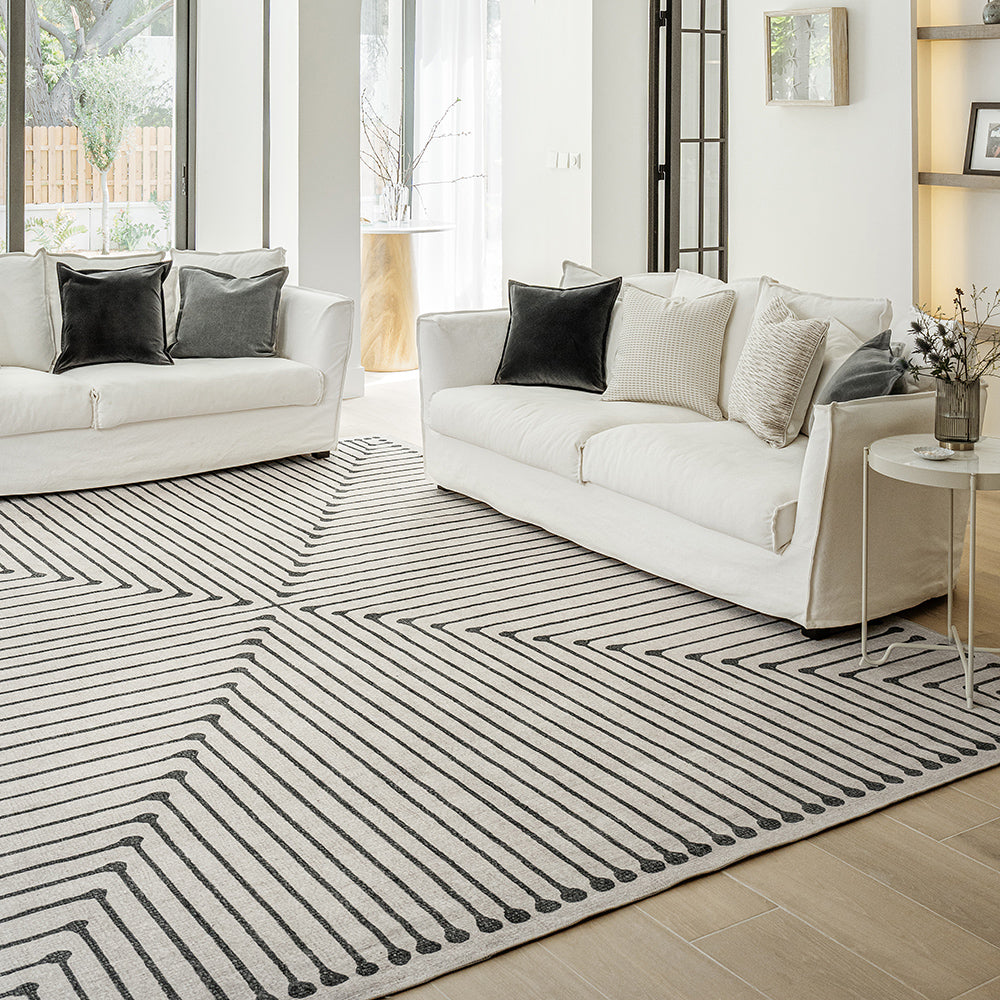 Buy Vince Bianca Runner - Matchstick Pattern | Carpet Centre – Carpet ...