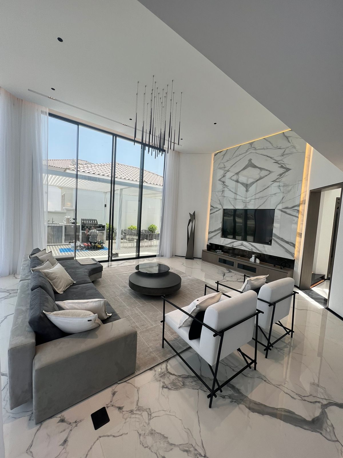 Elliot Ashton - Buy Light Grey Line Pattern Carpet | Carpet Centre