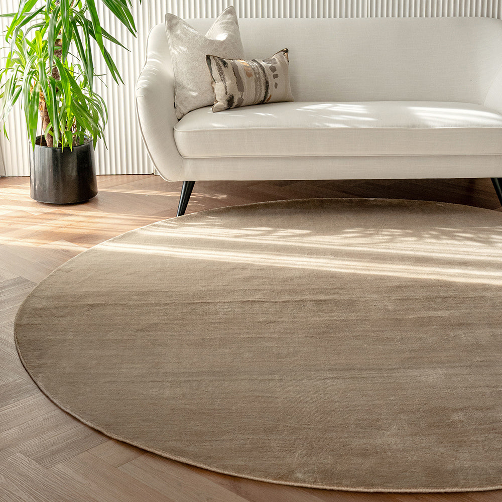 Round Carpets | Buy Oscar Sandy Round Beige Carpet – Carpet Centre ...