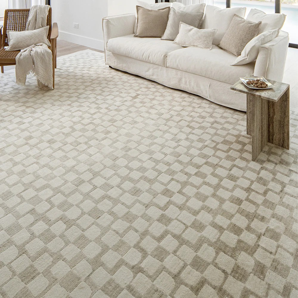 Chess Dune - Small Squares Pattern Carpet Online | Carpet Centre